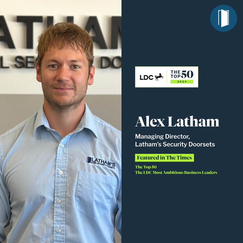 Latham’s MD named one of the UK’s Top 50 Most Ambitious Business Leade