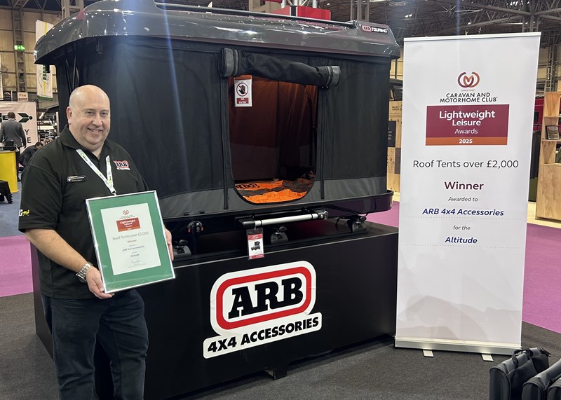 ARB Altitude Rooftop tent wins prestigious award from the Caravan and